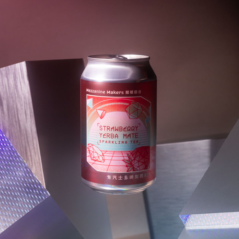 Strawberry Yerba Mate Sparkling Tea – mezzaninemakers